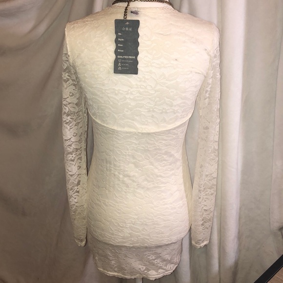 Dresses | Nwt White Lace Mini Dress | Poshmark